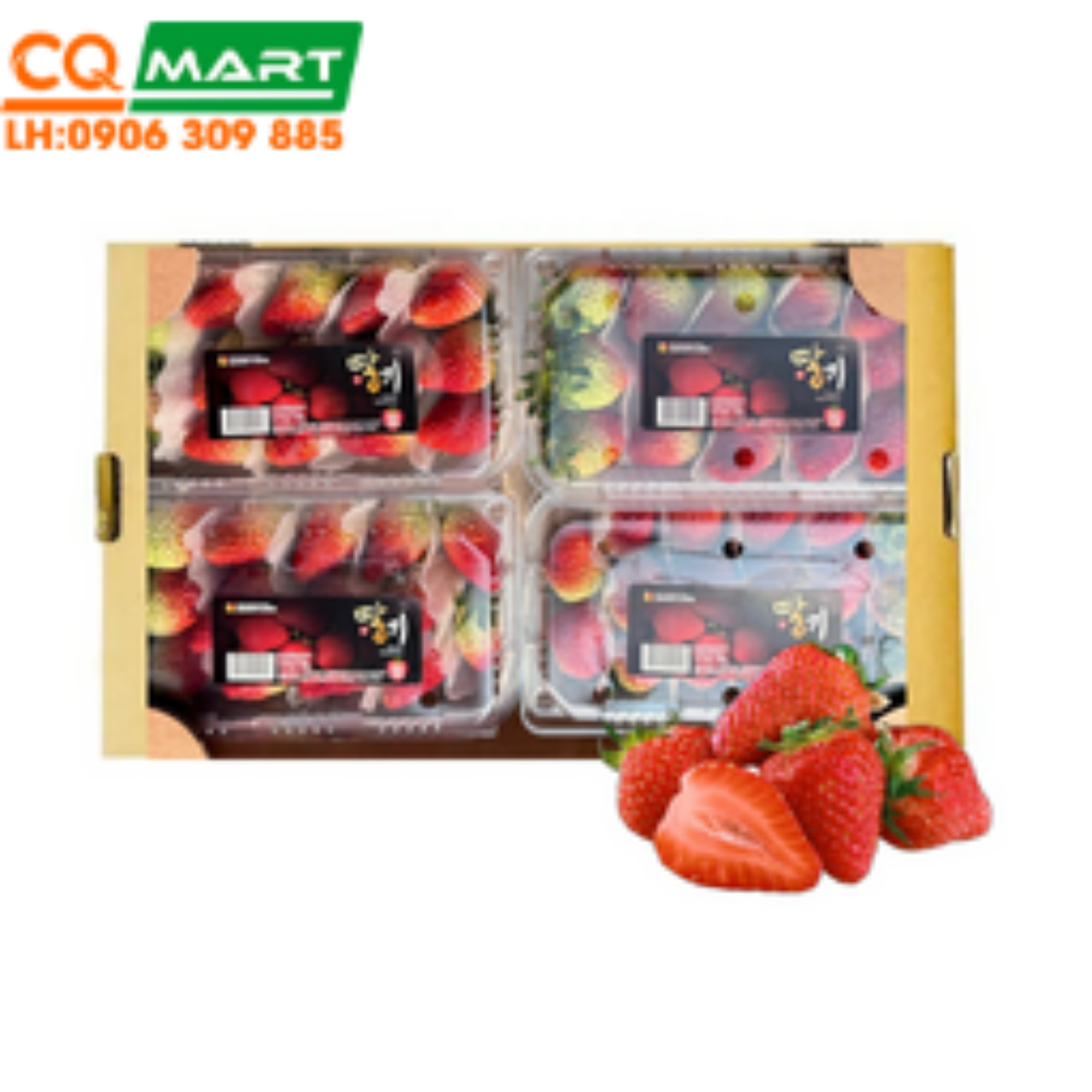 CQ Mart Food & Wine. Dâu Tây Hàn Quốc Daemyung Hộp 330g