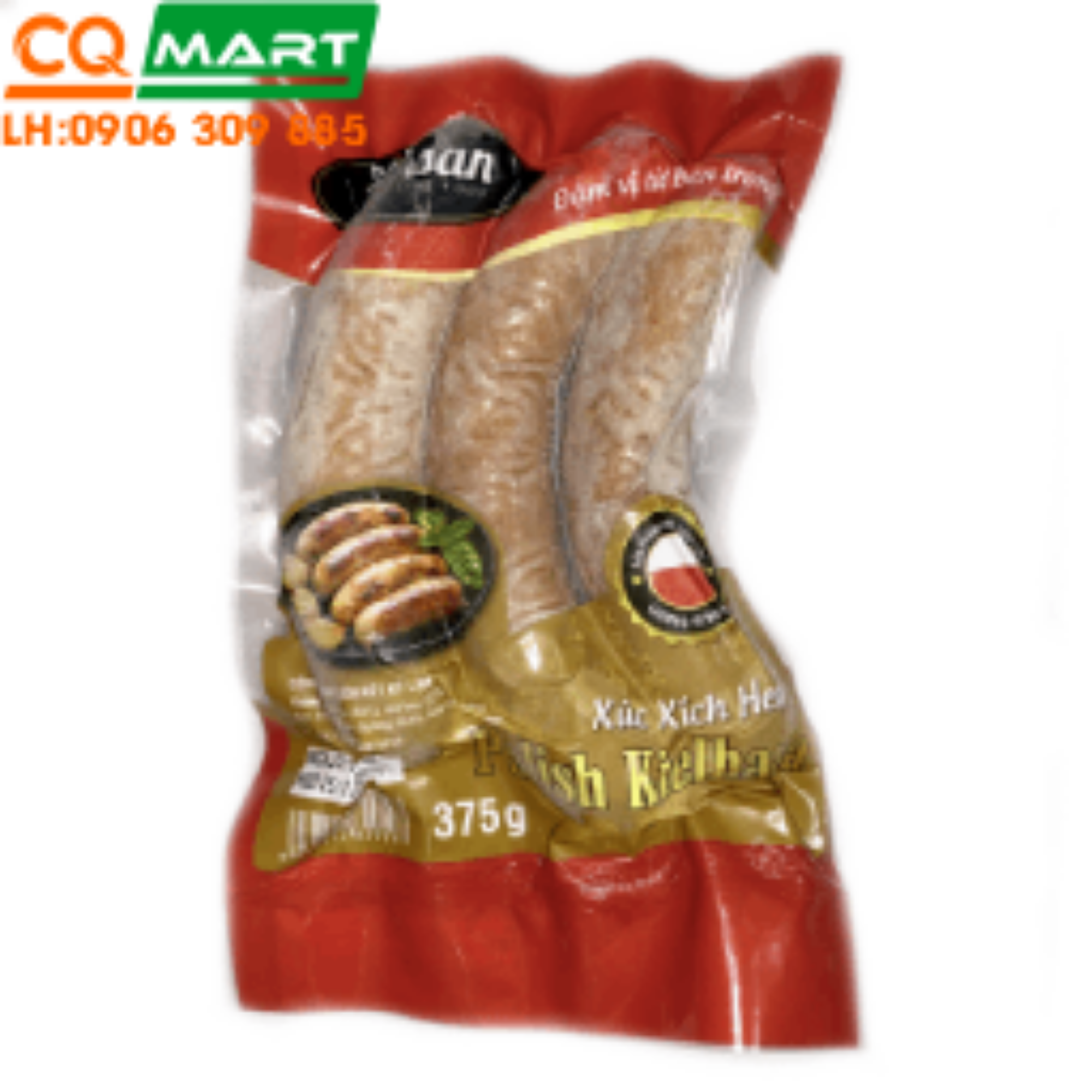 CQ Mart Food & Wine. Xúc Xích Heo Polish Kielbasa 375g