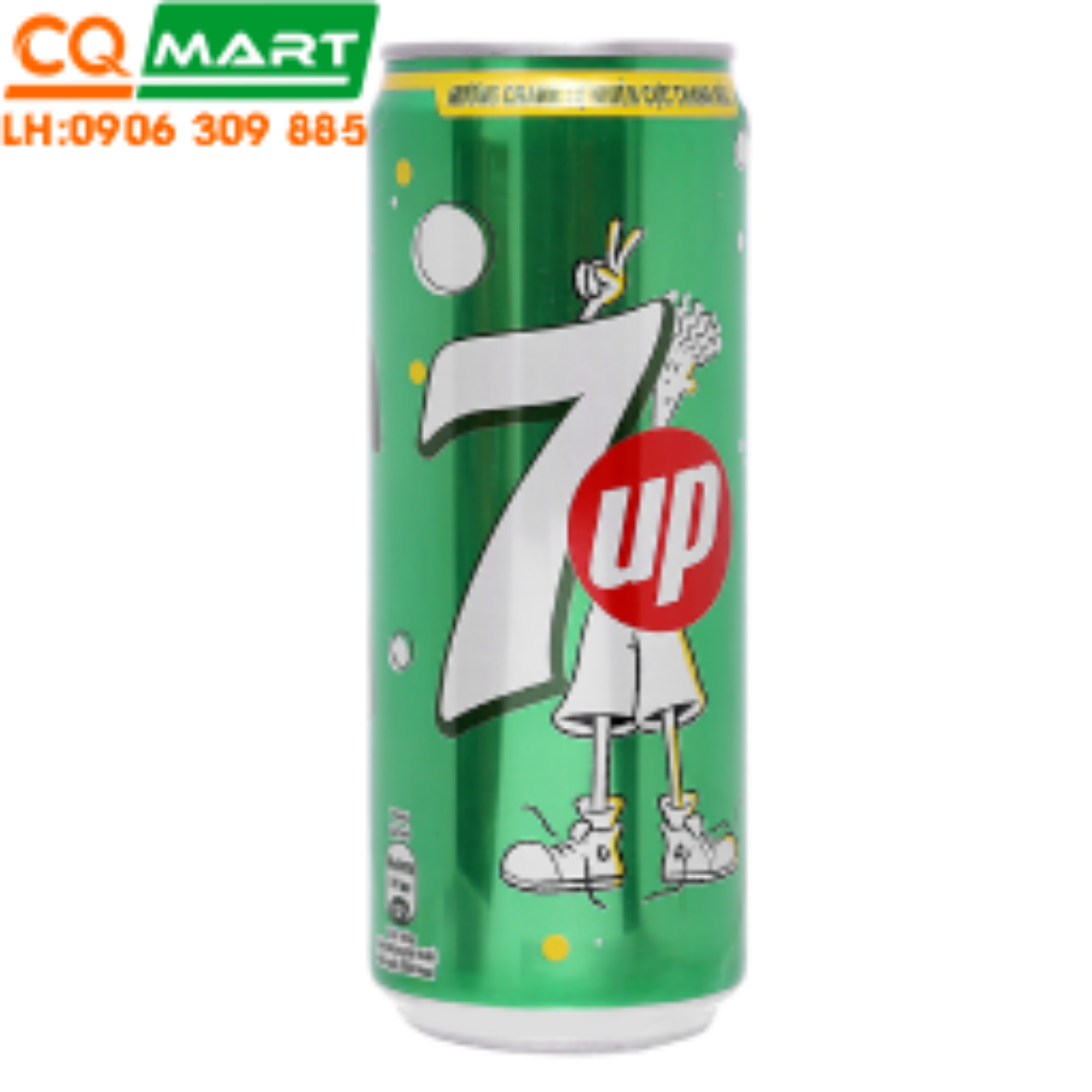 CQ Mart Food & Wine. Nước Ngọt 7 Up Có Gas 330ml