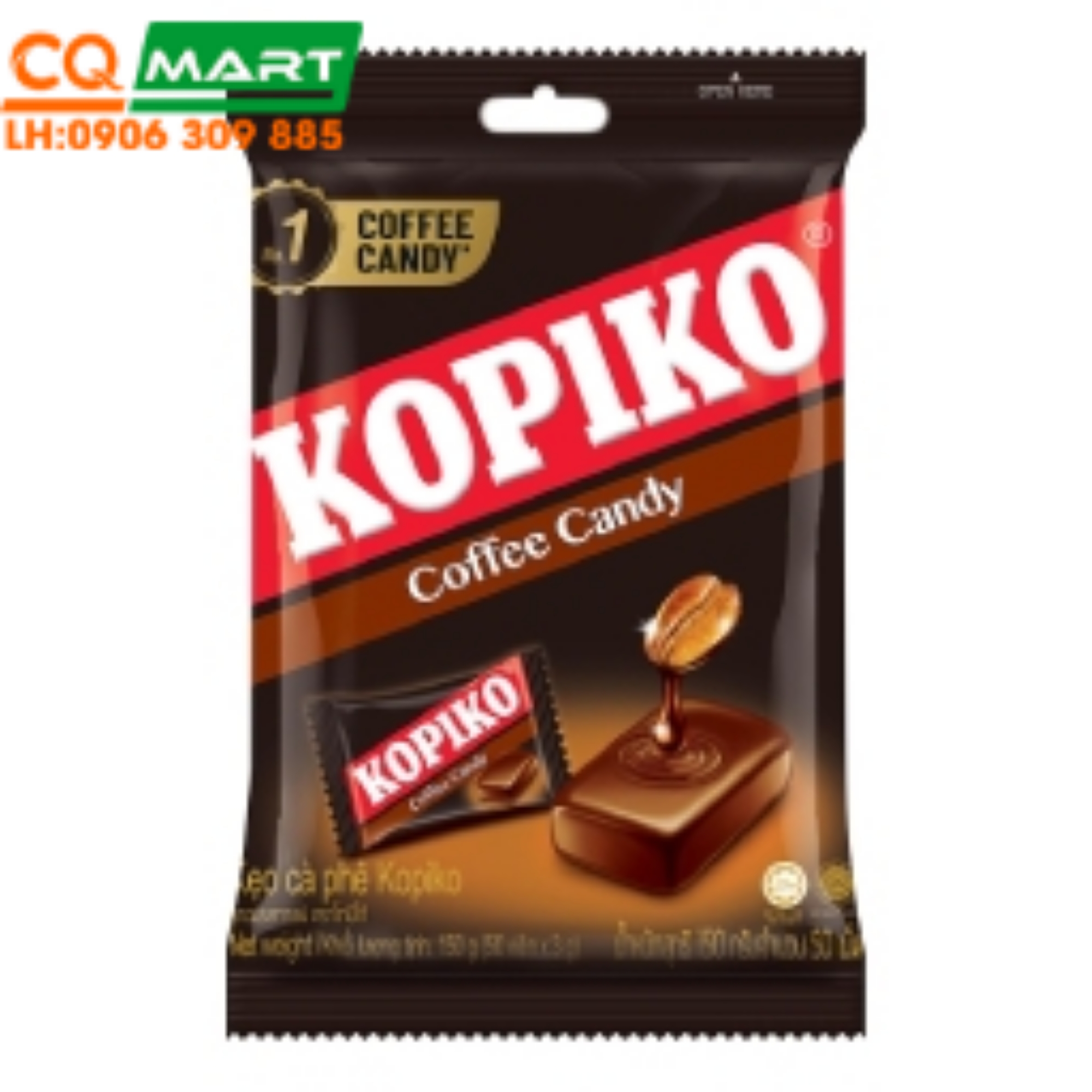 CQ Mart Food & Wine. Kẹo Cà Phê Sữa Kopiko Gói 150g