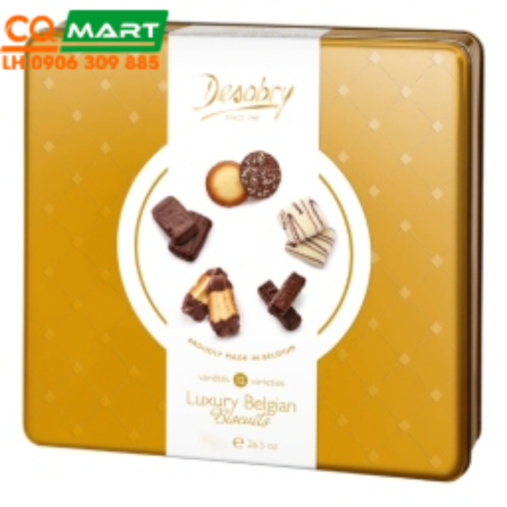 CQ Mart Food & Wine. Bánh Quy Desobry Luxury Belgian Biscuits 12 ...