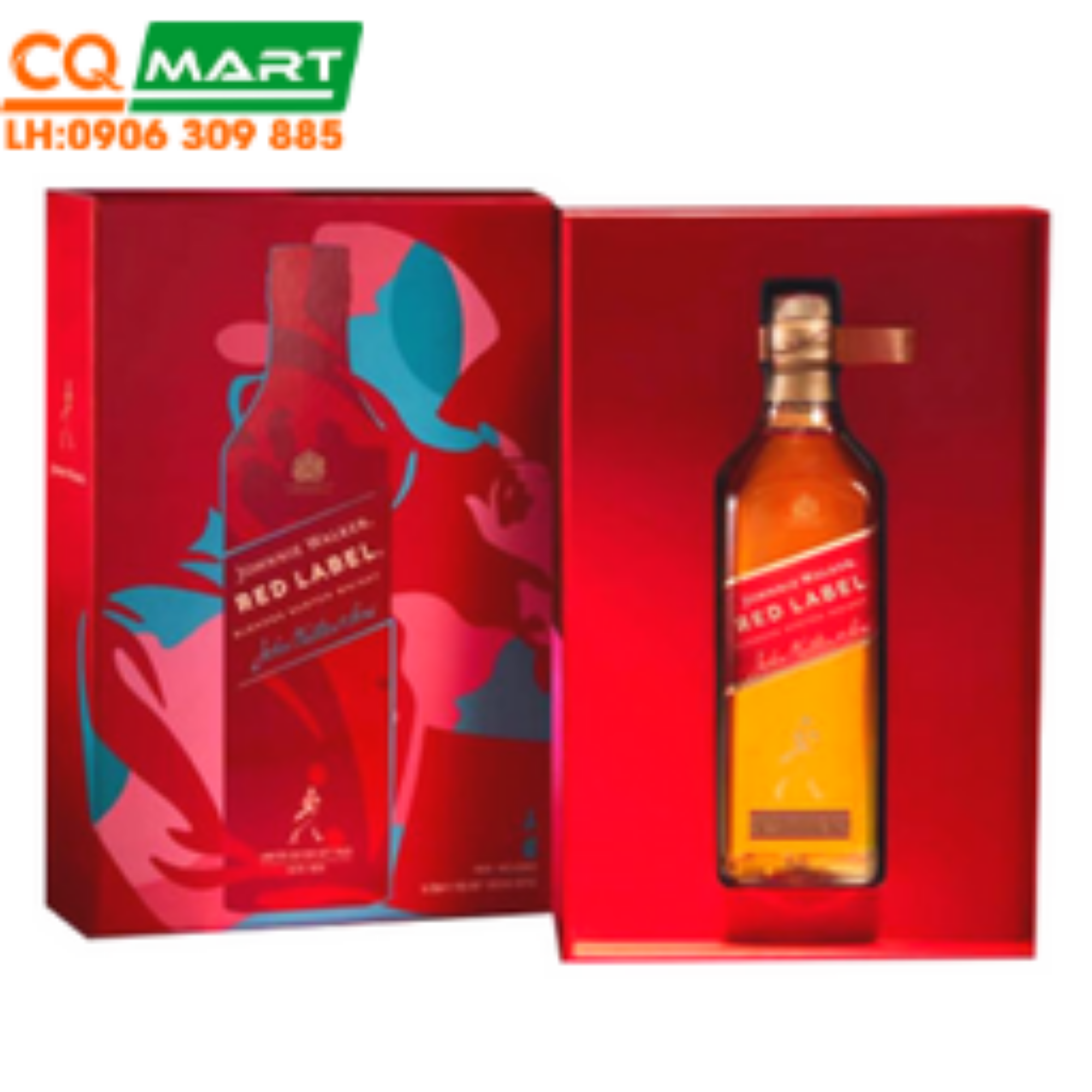 CQ Mart Food & Wine. Rượu JW Red Lable 75cl - F22 (Hộp Quà)