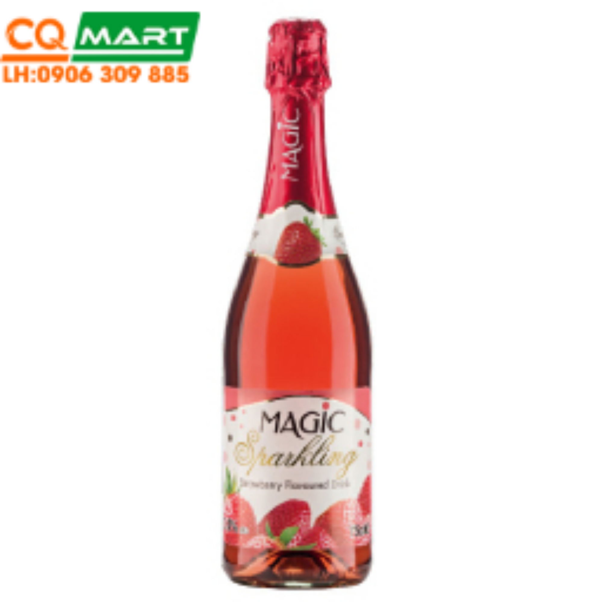 CQ Mart Food & Wine. Nước Trái Cây Có Gas Magic Sparkling Vị Dâu Tây