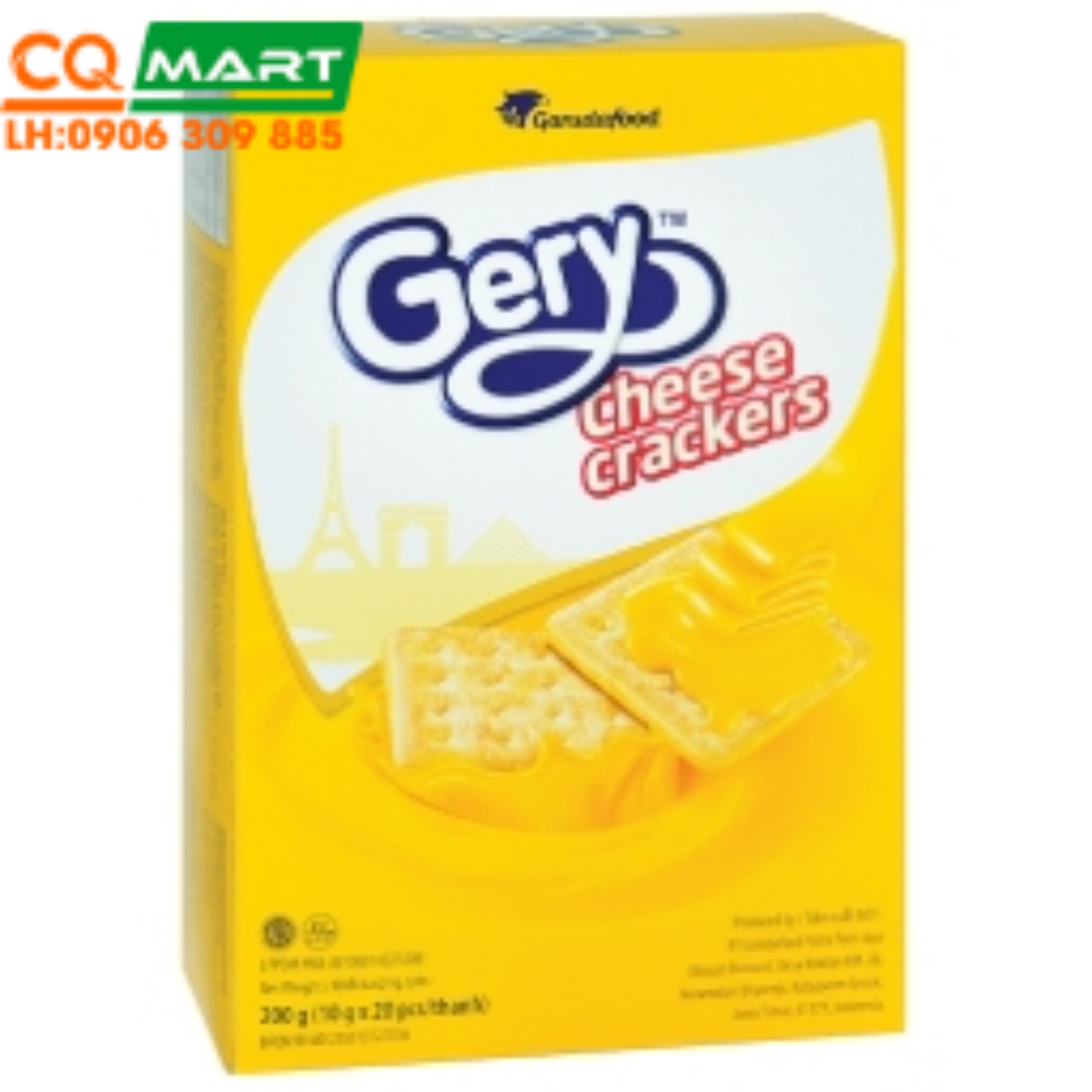 CQ Mart Food & Wine. Bánh Quy Phô Mai Gery Cheese Crackers 200g