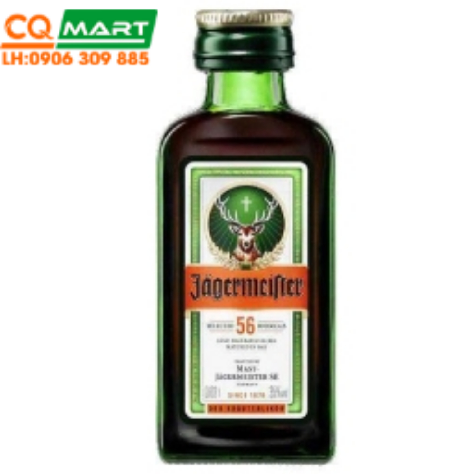 CQ Mart Food & Wine. Rượu Thảo Mộc Jagermeister 35% Chai 20ml