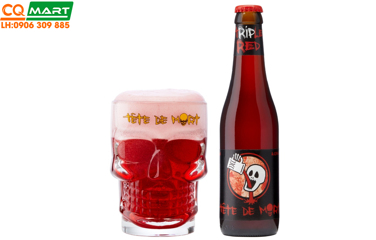 CQ Mart Food & Wine. Bia Bỉ Tete De Mort Triple Red 8,2% Chai 330ml