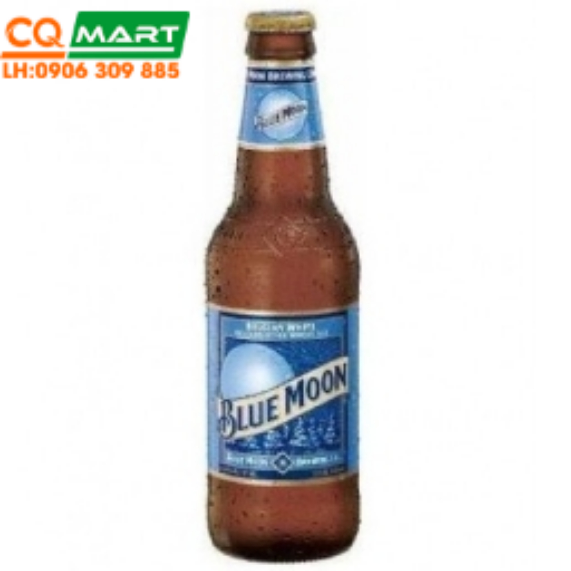 CQ Mart Food & Wine. Bia Trắng Bỉ Blue Moon 5.4% Chai 330ml