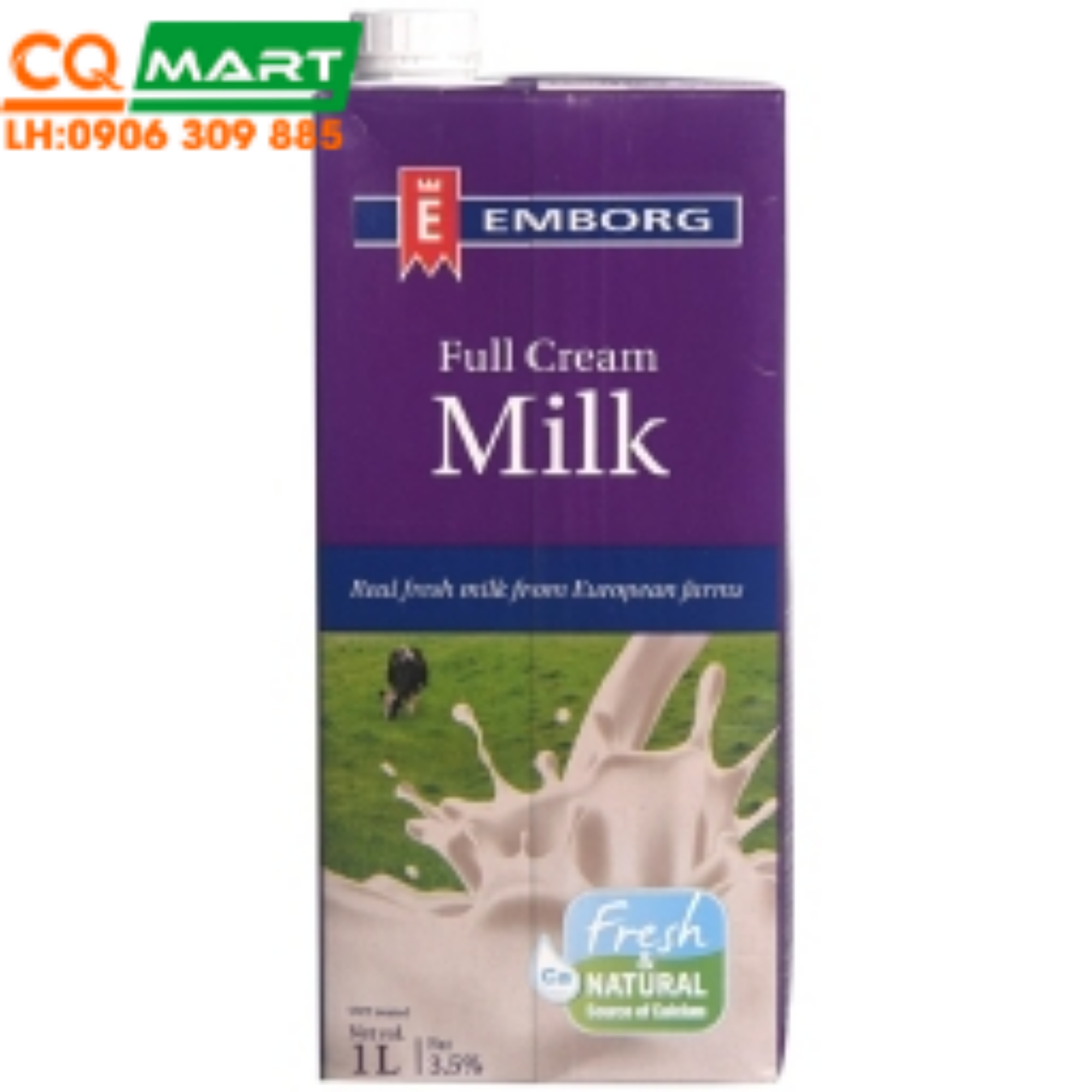 Cq Mart Food And Wine Sữa Tươi Nguyên Kem Đan Mạch Hiệu Emborg 1l