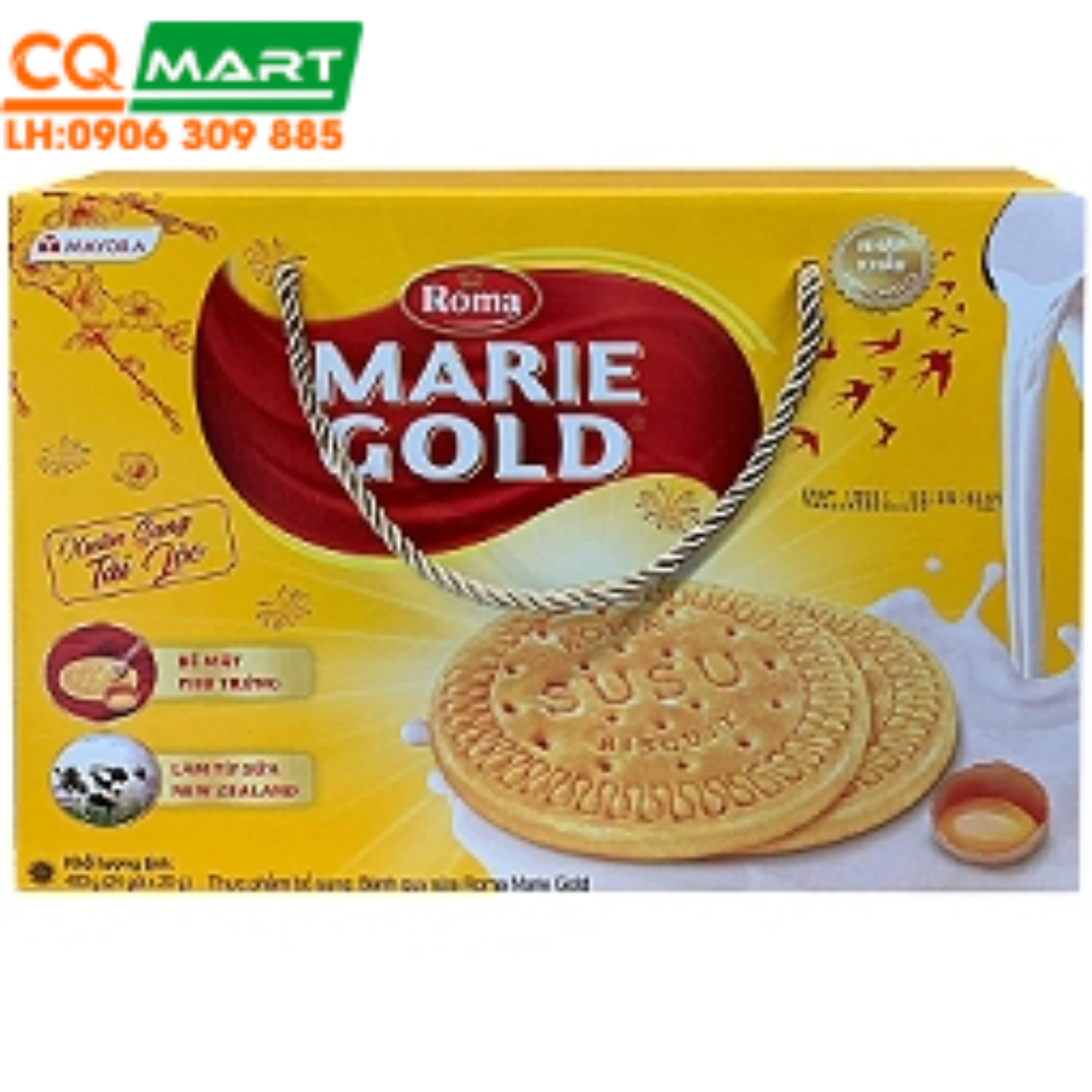 CQ Mart Food & Wine. Bánh Quy Sữa Roma Marie Gold 480g
