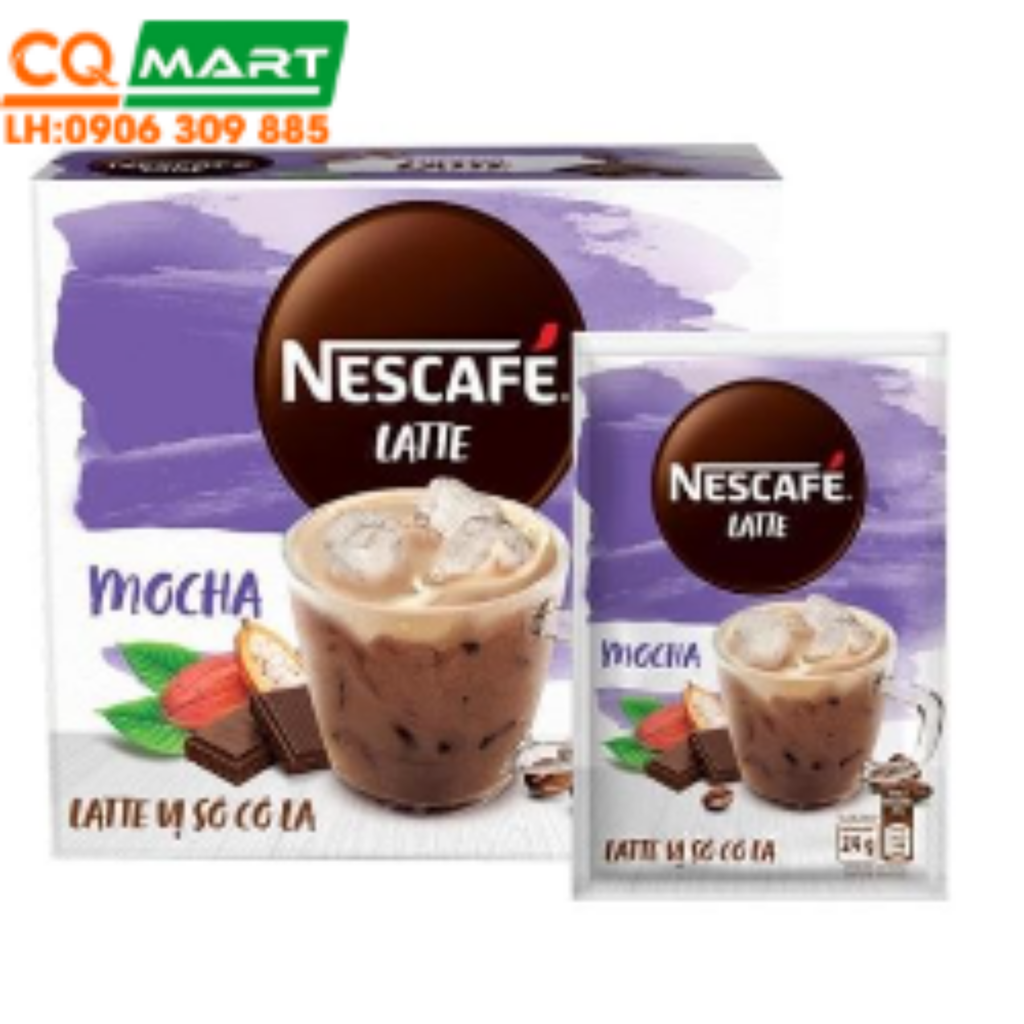 CQ Mart Food & Wine. Cà Phê Nescafé Latte Mocha Vị Socola 240gram