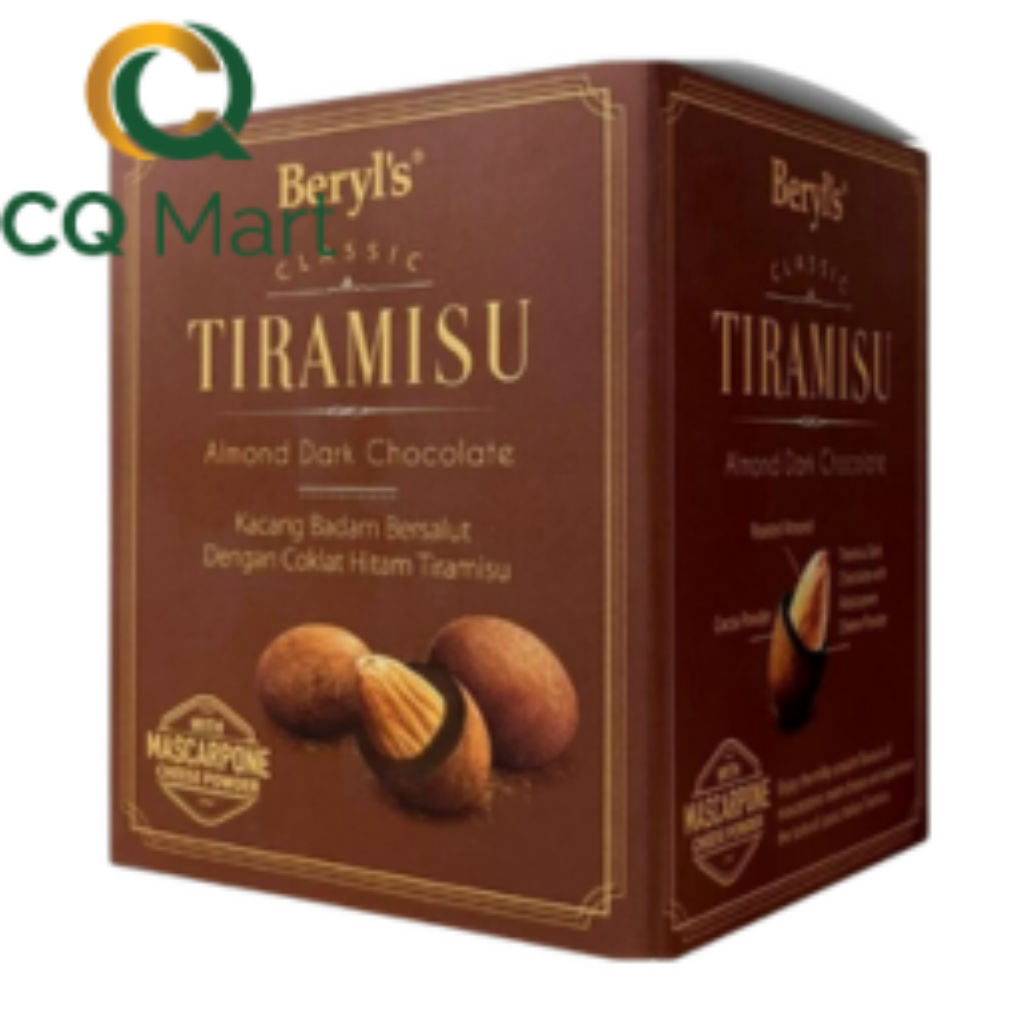 CQ Mart Food & Wine. Socola Beryl's Tiramisu Dark Chocolate 100g