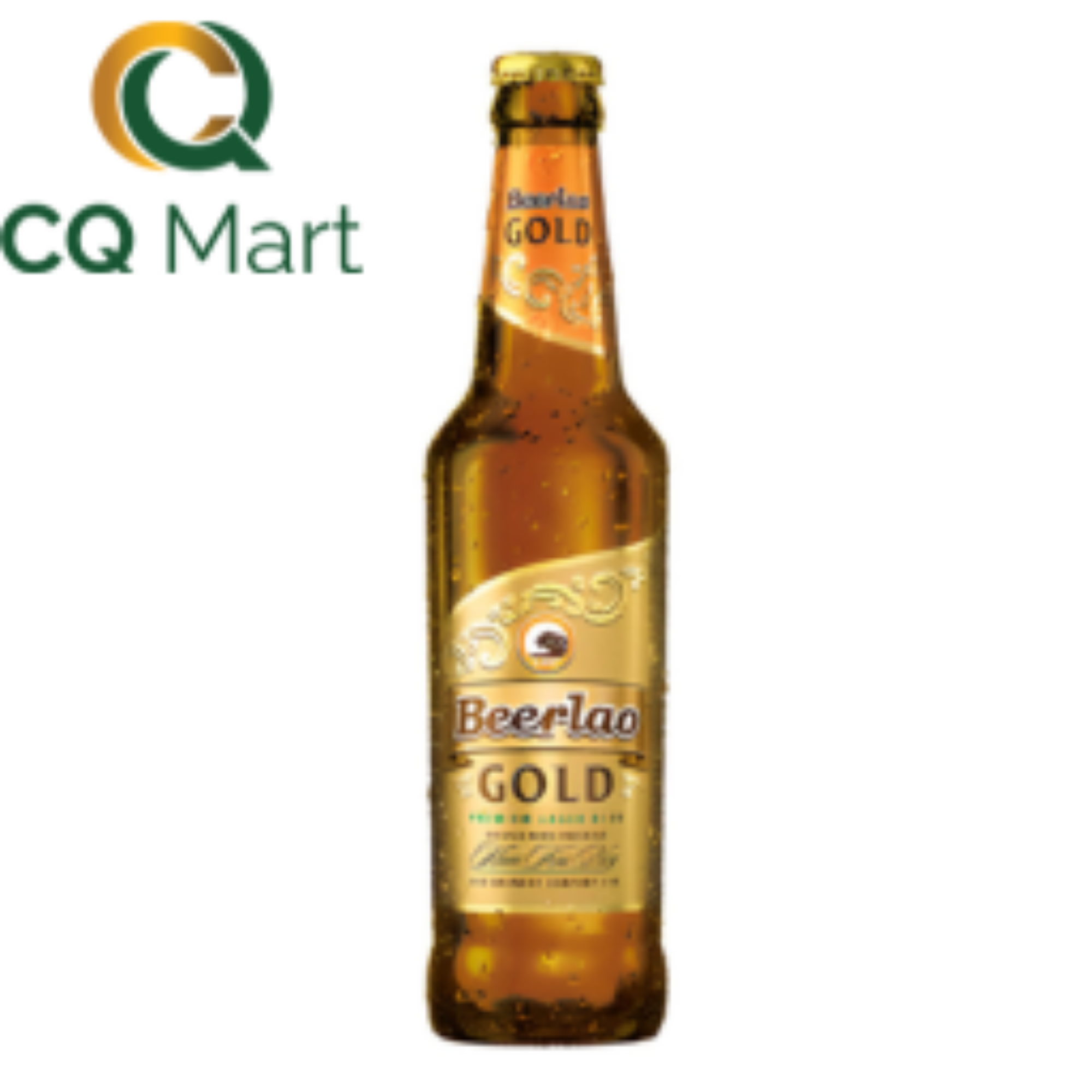 CQ Mart Food & Wine. Bia Lào Vàng Beerlao Gold Premium Lager 5% Chai 330ml