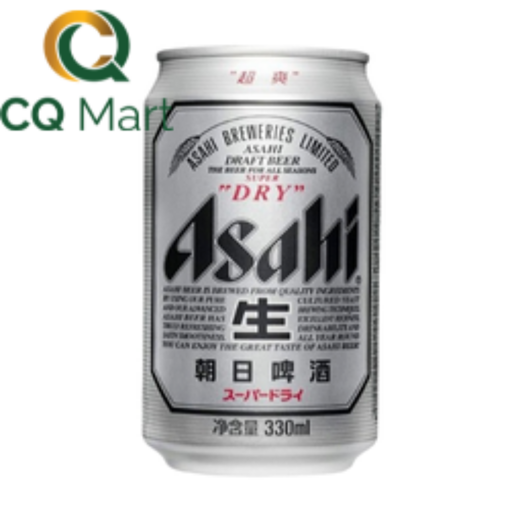 CQ Mart Food & Wine. Bia Nhật Asahi Super Dry 5% Lon 330ml