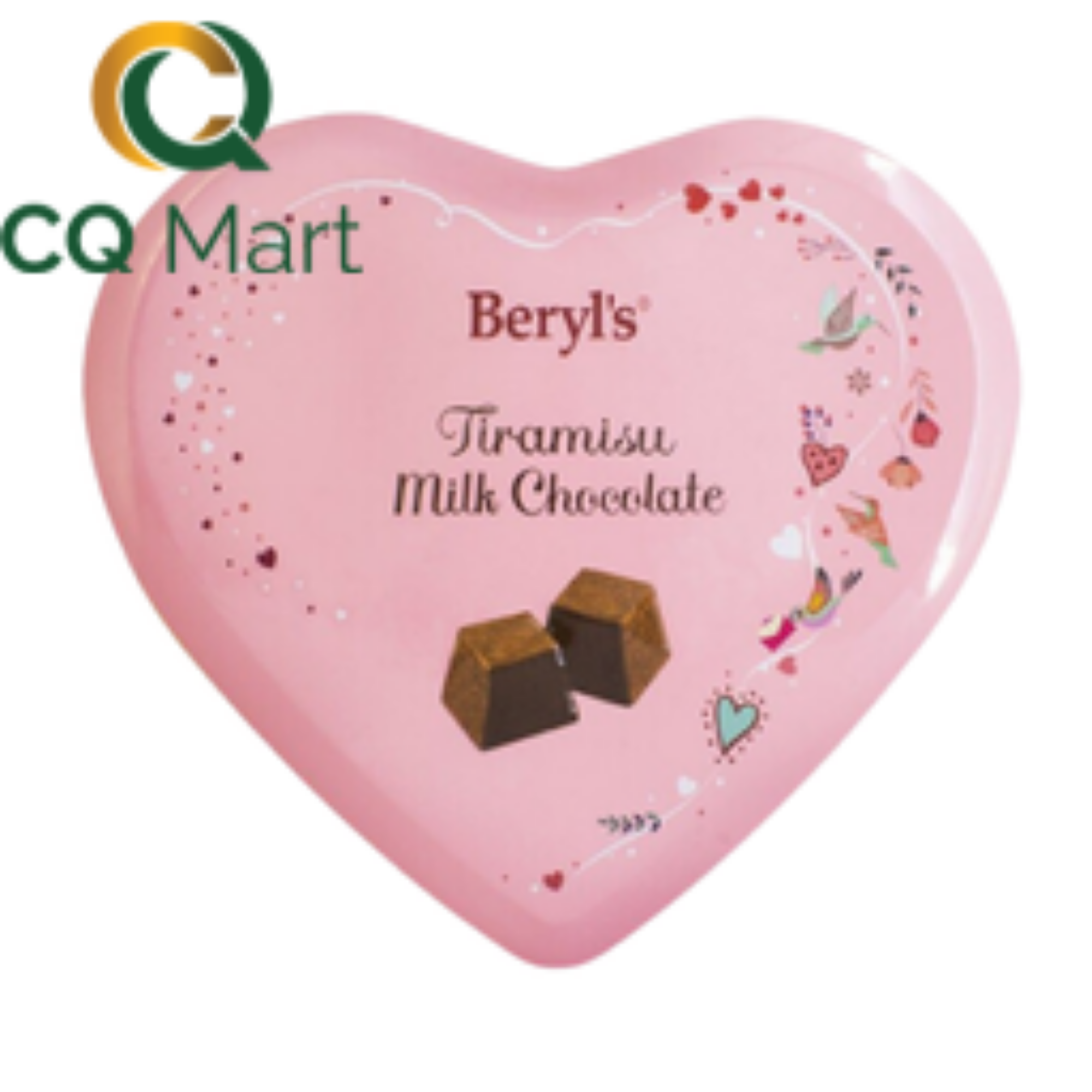 CQ Mart Food & Wine. socola Beryl's Classic Tiramisu Sữa Hộp Trái Tim 80g