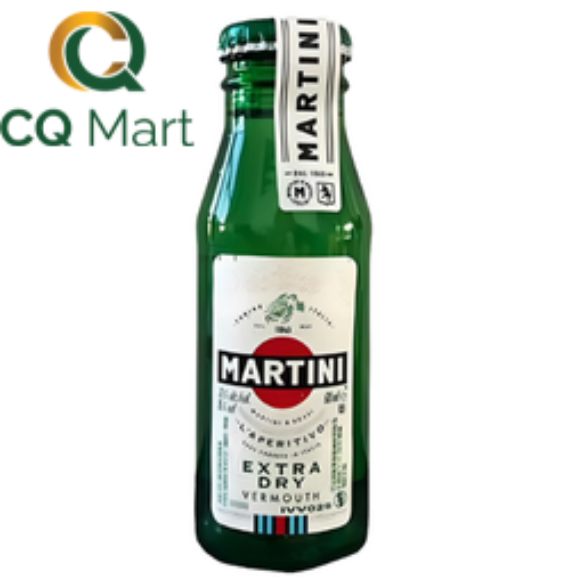 CQ Mart Food & Wine. Rượu Martini Extra Dry 15% Chai Mini 60ml