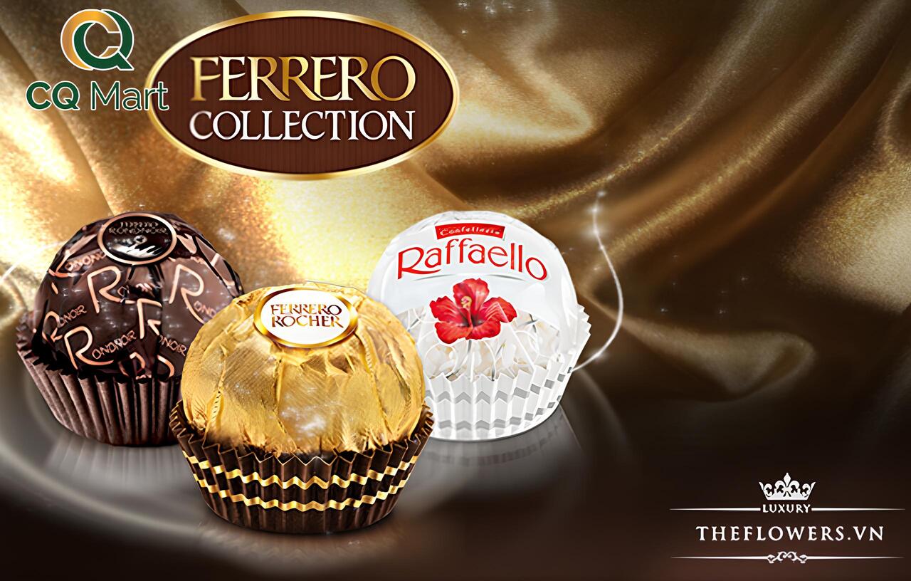 CQ Mart Food & Wine. Socola Ferrero Collection 24 Viên Mix 269g