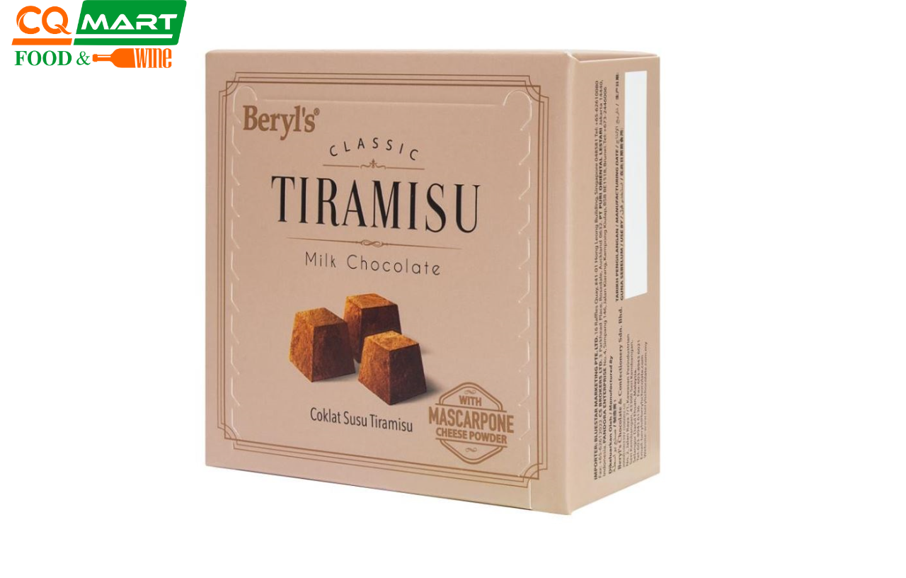 CQ Mart Food & Wine. Socola Beryl's Classic Tiramisu Almond Milk 65g